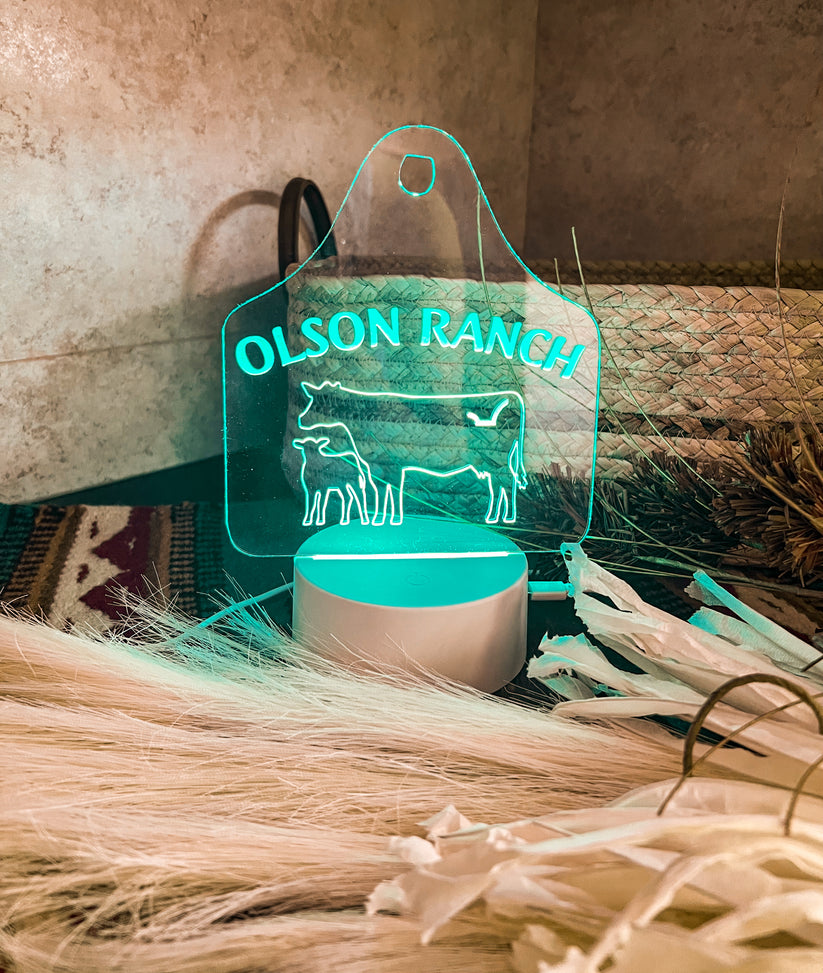 Branded Lit Sign – Brass Bunkhouse