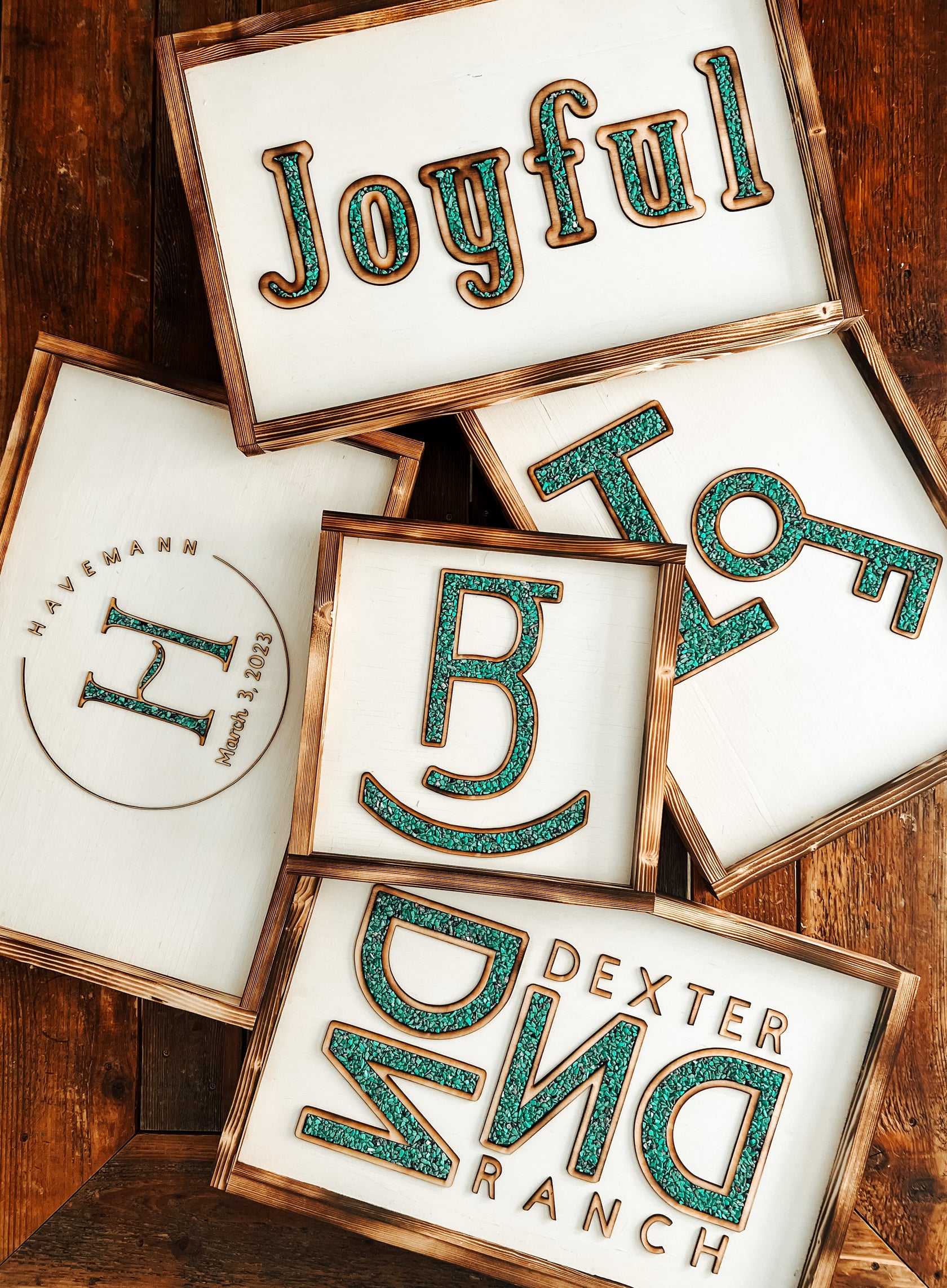 Branded Stone Inlay Sign – Brass Bunkhouse