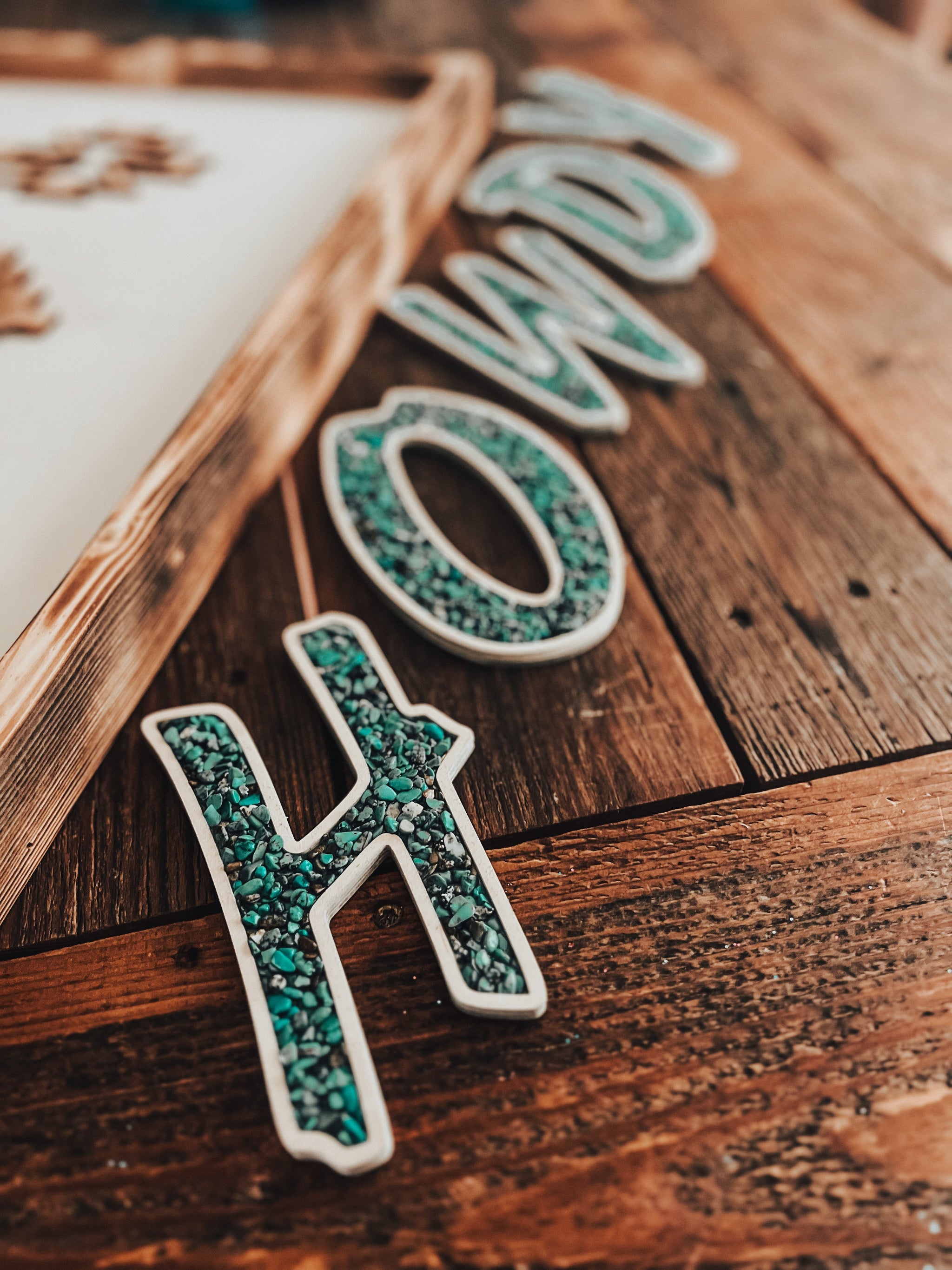Stone Inlay Letter – Brass Bunkhouse